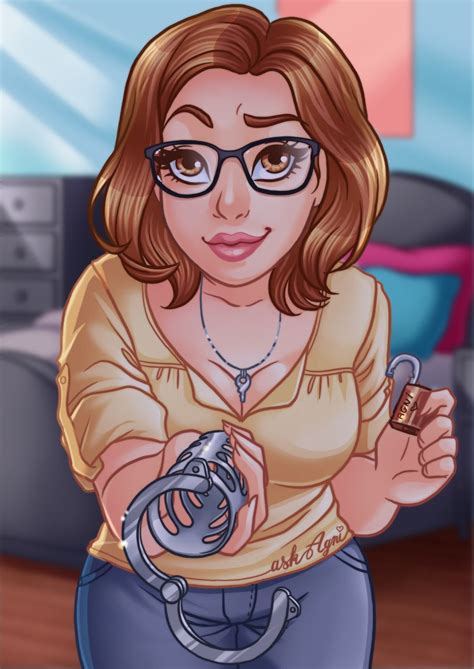 Rule 34 1girls Askagni Bedroom Brown Hair Chastity Chastity Cage Chastity Device Chastity Key