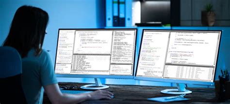 Programmer Woman Coding On Computer Stock Image Image Of Programer