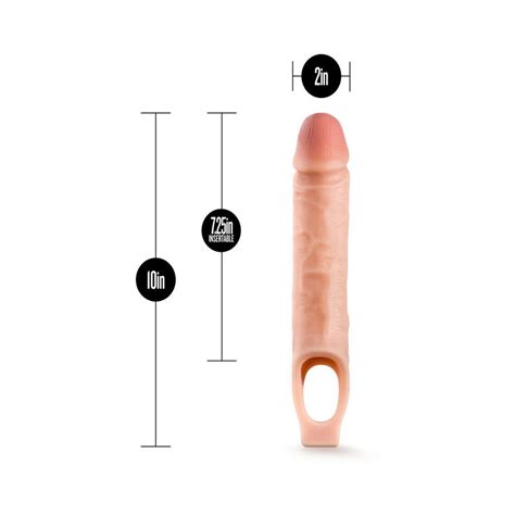 Performance 10 Inch Cock Sheath Penis Extender Vanilla