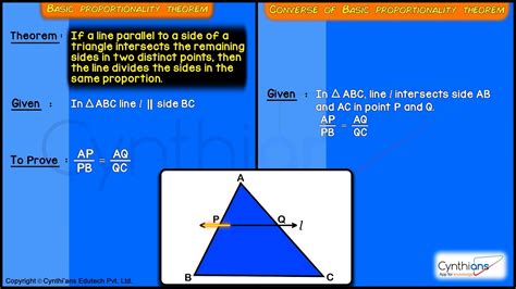 Difference Between Basic Proportionality Theorem B P T And Its