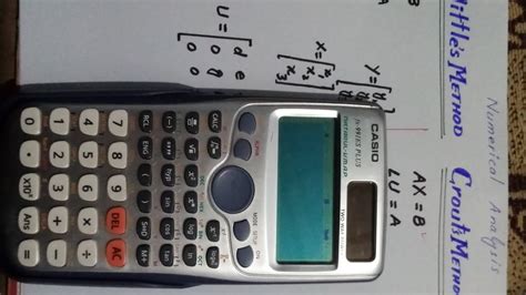 difference between doolittle crout and cholesky method system of three linear equations youtube