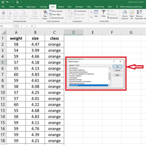 how to do regression in excel simple linear regression databasetown