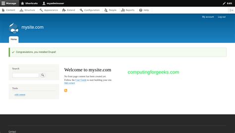 Install And Configure Drupal 9 On CentOS 7 ComputingForGeeks