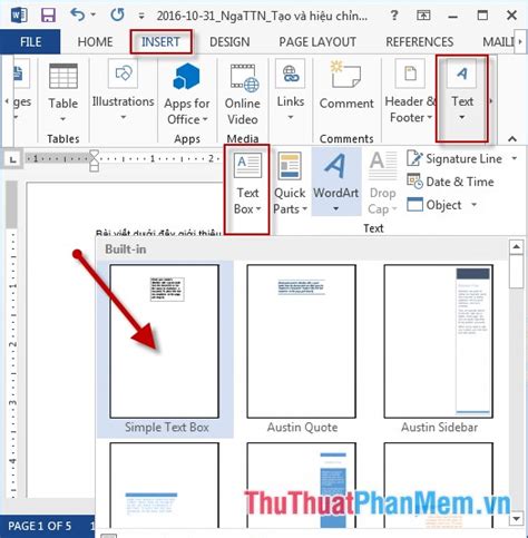 Create And Edit Text Boxes In Word TipsMake