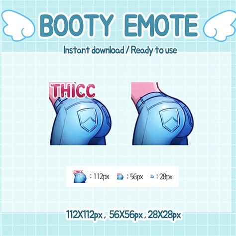 Booty Emote Etsy