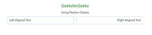 How To Left Right Align Text Within A Div In Bootstrap GeeksforGeeks