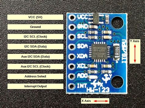 interfacing mpu6050 accelerometer gyroscope module with 53 off