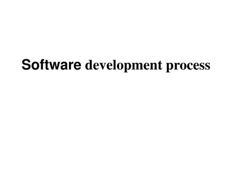 software development process ppt download