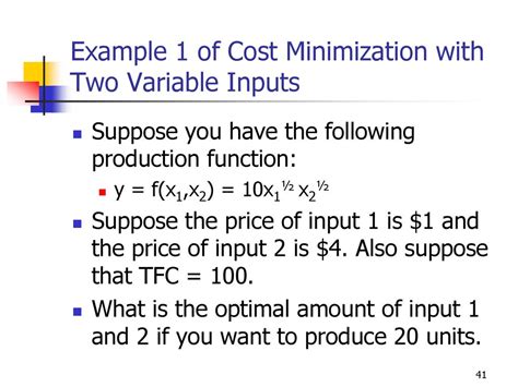 cost minimization and cost curves ppt download