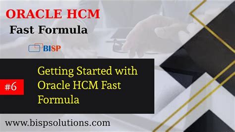 Getting Started With Oracle HCM Fast Formula Oracle Fast Formula