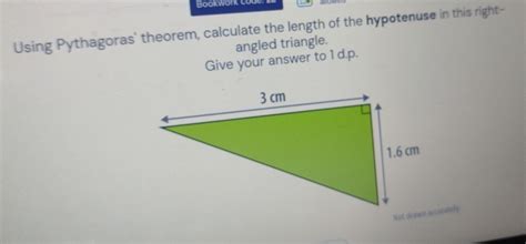 Solved Bookwork Code Using Pythagoras Theorem Calculate The Length