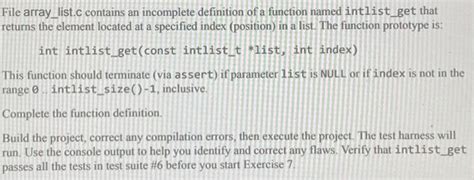solved file array list c contains an incomplete definition