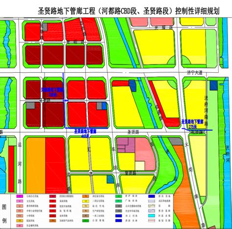 济宁市太白湖新区管理委员会 项目实施 济宁太白湖新区圣贤路地下管廊建设工程项目选址意见书批前公示