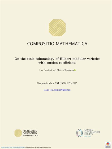 pdf on the étale cohomology of hilbert modular varieties with torsion coefficients