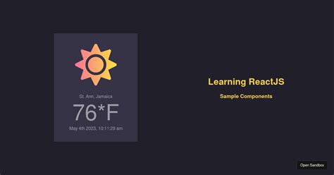 React Functional Component Codesandbox