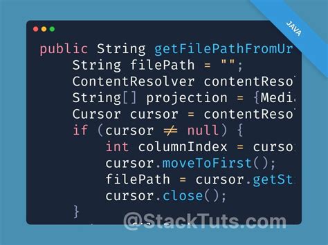 How To Get The File Path From Uri In Android StackTuts