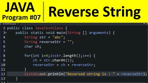 java program 7 reverse a string in java youtube