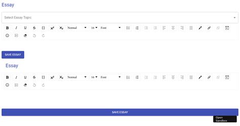 Text Editor React Forked Codesandbox
