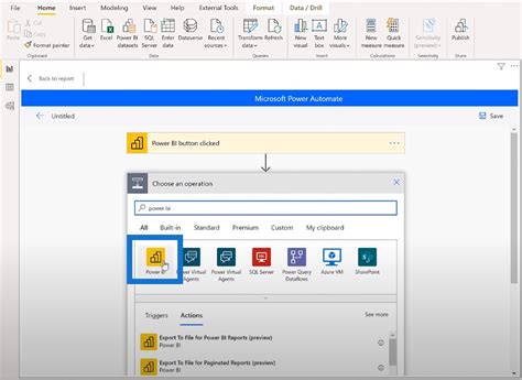 how to use power automate to refresh data in power bi