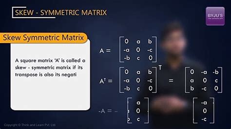 symmetric and skew symmetric matrix problem solving techniques video dailymotion