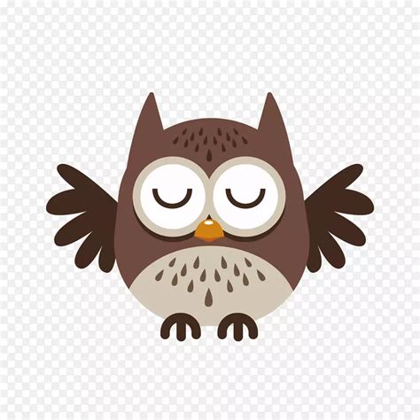 卡通棕色设计猫头鹰PNG图片素材下载 图片编号ypaolnbq 免抠素材网