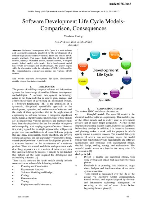 pdf software development life cycle models a comparative analysis shubham dwivedi