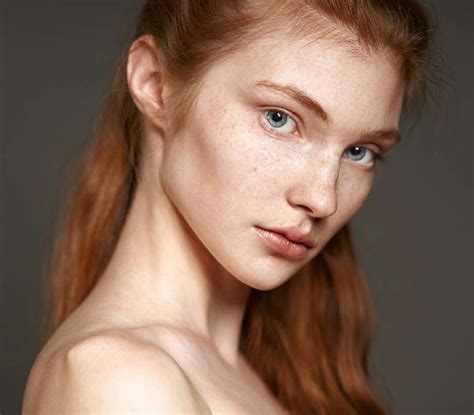 Daria Milky Red Hair Woman Beautiful Girl Face Freckles Girl
