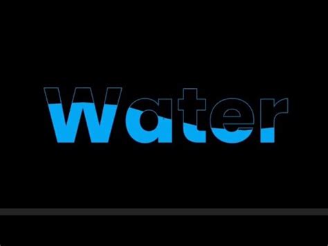 Pure CSS3 Water Wave Text Animation Effects Using CSS Clip Path YouTube
