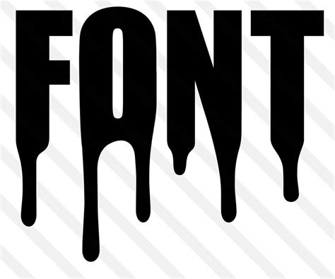 Craft Supplies Tools Dripping Font Svg Drip Svg Drip Letters Svg