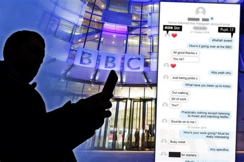 Bbc ‘sex Pics Scandal Presenter Started Instagram Chat With Teenage Follower 17 Using Love