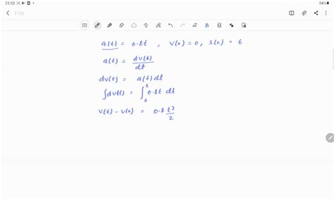 solved given the following acceleration function of an object moving along a line find the