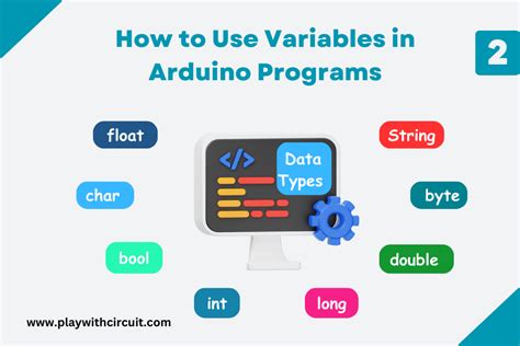 how to use variables in arduino programs