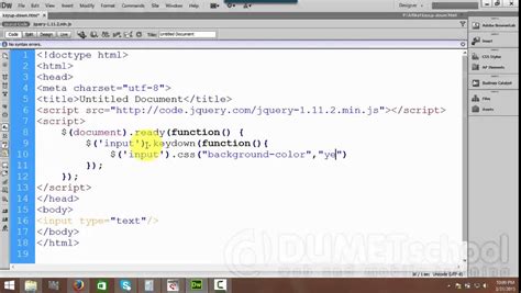 mengenal event keyup dan keydown pada javascript youtube