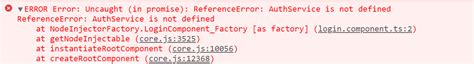 dependency injection angular 11 di authservice is not defined stack overflow