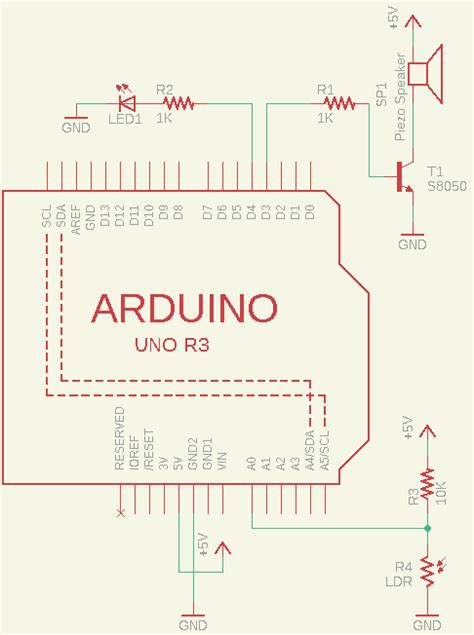Arduino Theremin Schematics Arduino Projects Arduino Arduino Led