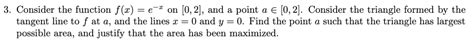 solved 3 consider the function f x e on [0 2] and a