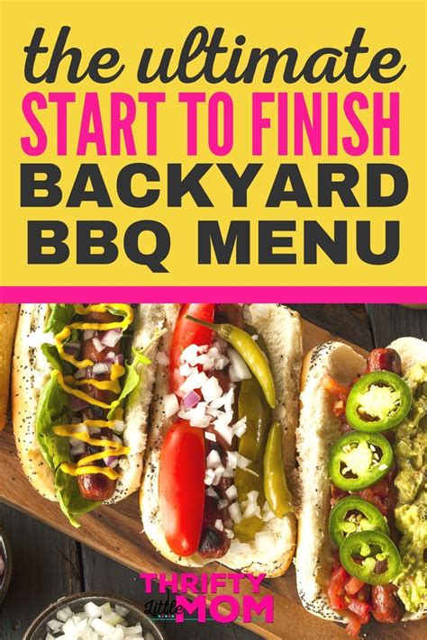 Ultimate Backyard Barbecue Menu From Start To Finish Bbq Menu Cheap Bbq Diy Party Food