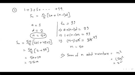 sum of n terms of ap lecture 2 part 1 iit jee youtube