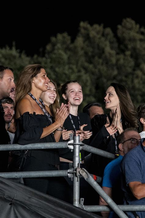Angelina Jolie Rocks Out With Daughter Shiloh At Måneskin Concert In Rome News