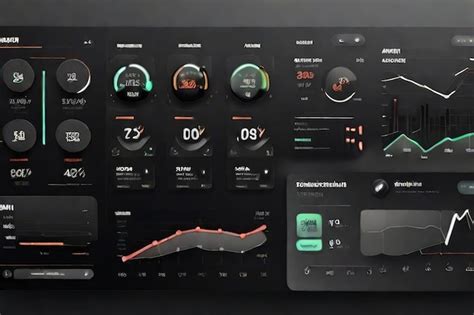 Premium Photo Dashboard UI Modern Presentation With Data Graphs And