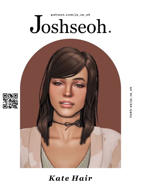 Kate Hair Josh Joseoh Joshseoh Sims Hair Hair Sims Cc