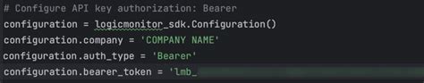 Bearer Token LogicMonitor