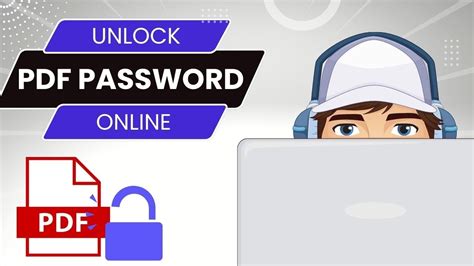 how to unlock a pdf without the password remove pdf password youtube