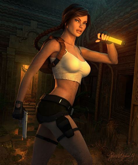Tomb Raider Classic By David Alejandro Mejía Fan Art 3d Cgsociety Tomb Raider Lara