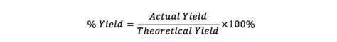 How To Calculate Percent Yield Definition Formula Example Video