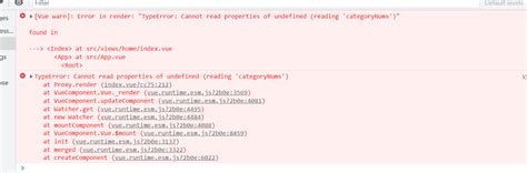 [vue stepping on the pit record][vue warn] error in render “typeerror cannot read properties