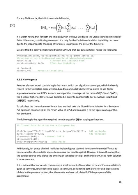 solution to black scholes p d e via finite difference methods matlab pdf