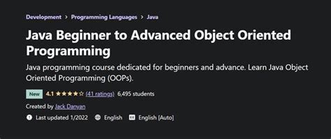 jack danyan java beginner to advanced object oriented programming