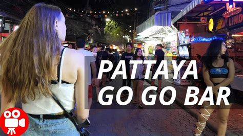 Pattaya Go Go Bar Night Walking Street In 2018 4k 60fps Hdr Youtube