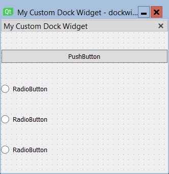PyQt5 Using Custom QDockWidget From Designer Ui File Stack Overflow